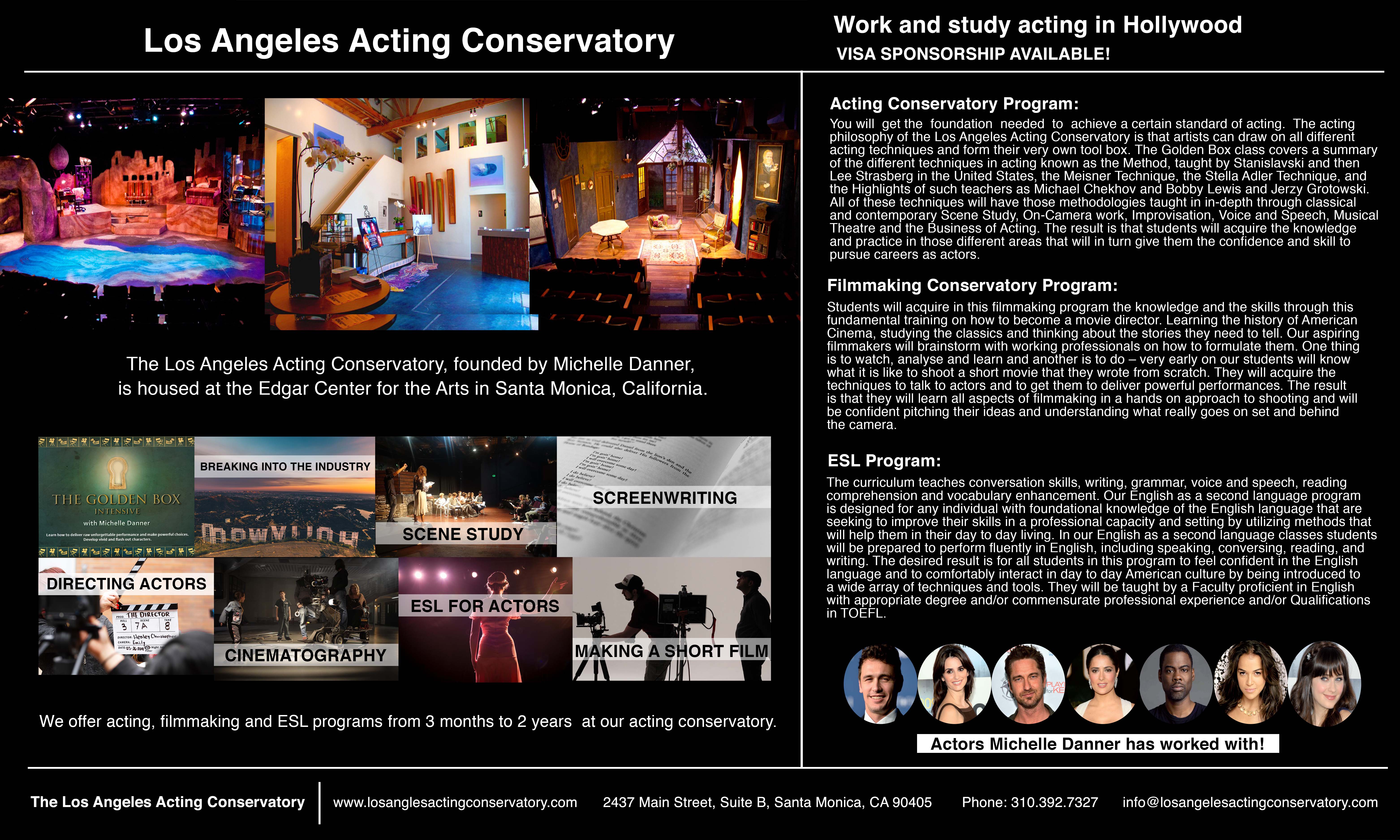 Acting School Brochure - School of Performing Arts